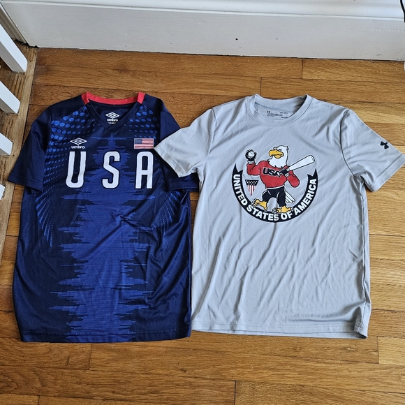 Under Armour | Shirts & Tops | Umbro Under Armour Kids Usa Tshirts ...